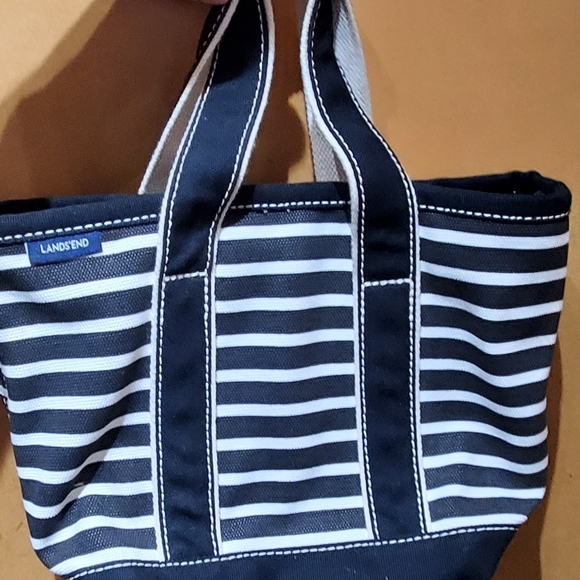 Lands' End | Bags | Landsend Tote Bag Stripped | Poshmark